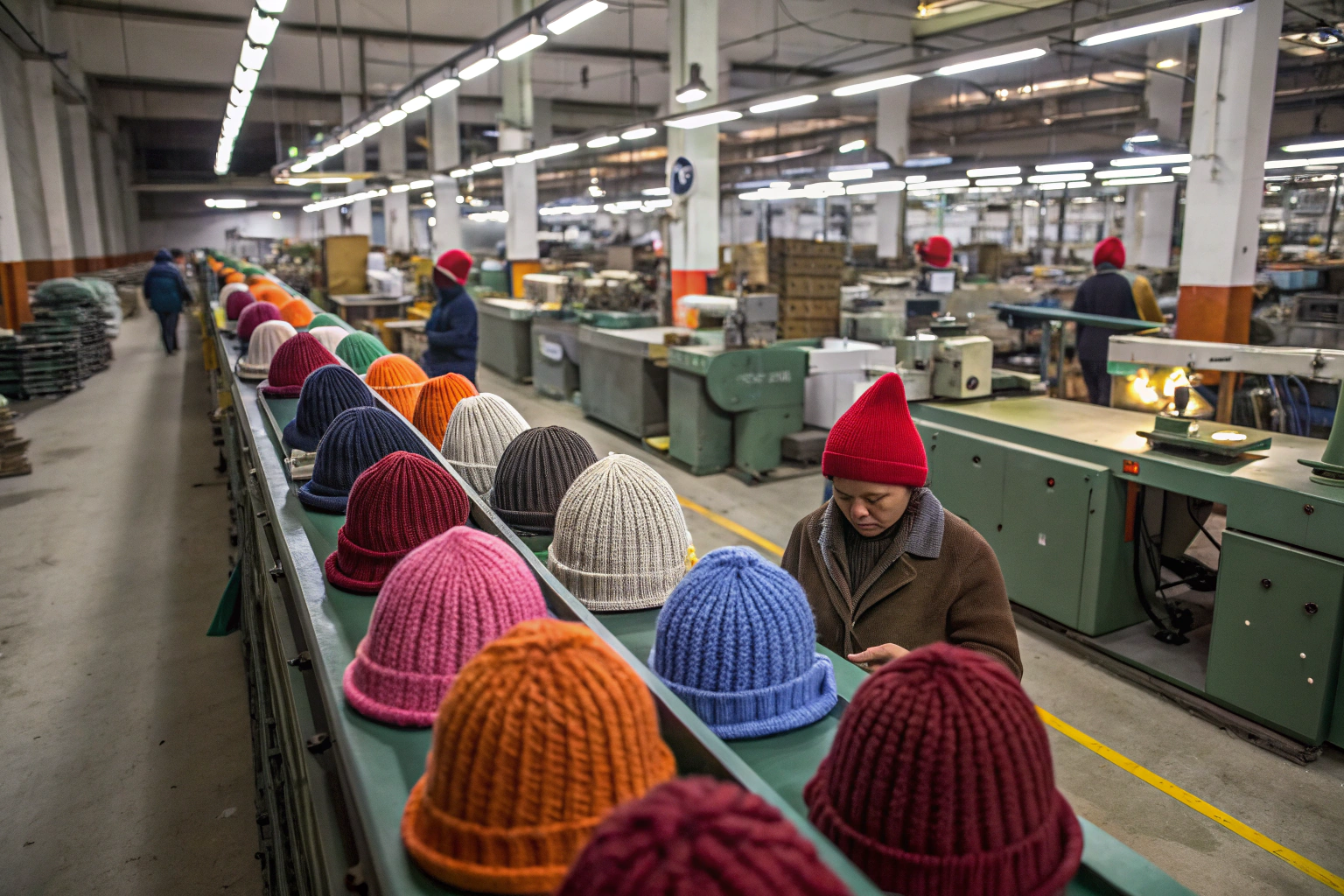 How Can You Implement Connected Production Systems For Knitted Beanie ...